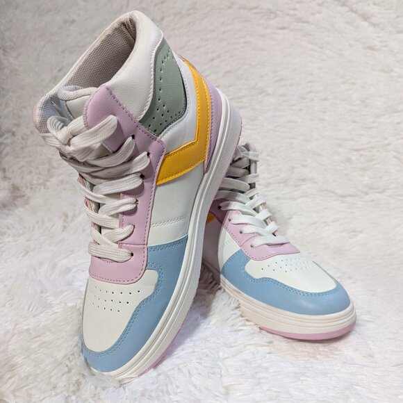 Pony | Shoes | Pony City Wings Hi Sneakers White Pastel Multi Color Pp2 ...